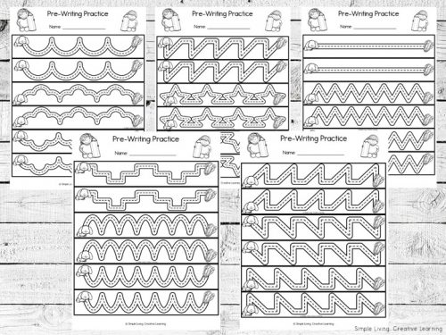 Rabbit Themed Handwriting Practice - Simple Living. Creative Learning