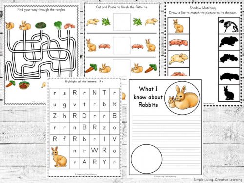 Rabbit Printable Pack - Simple Living. Creative Learning