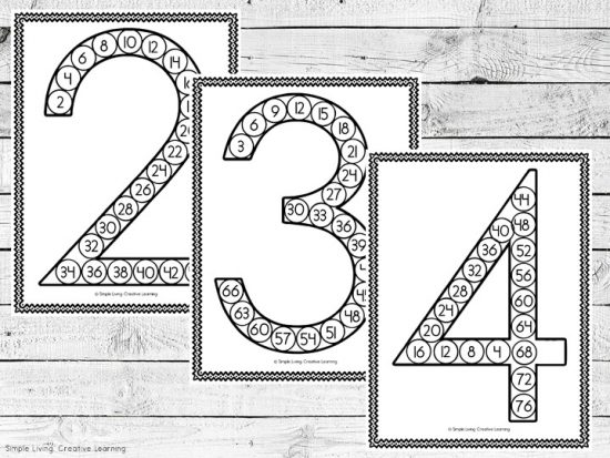 Skip Counting Posters - Simple Living. Creative Learning