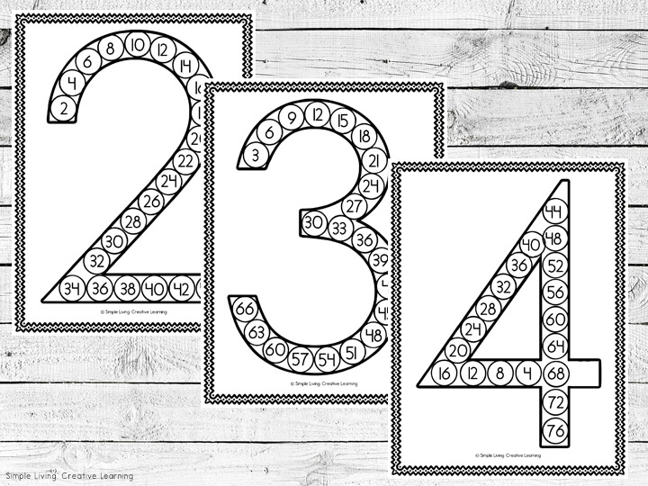 Skip Counting Posters Simple Living Creative Learning Skip Counting Posters Simple Living Creative Learning
