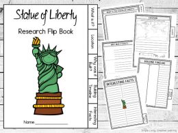 Statue of Liberty Research Flip Book - Simple Living. Creative Learning