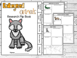 Endangered Animals Flip Books - Simple Living. Creative Learning