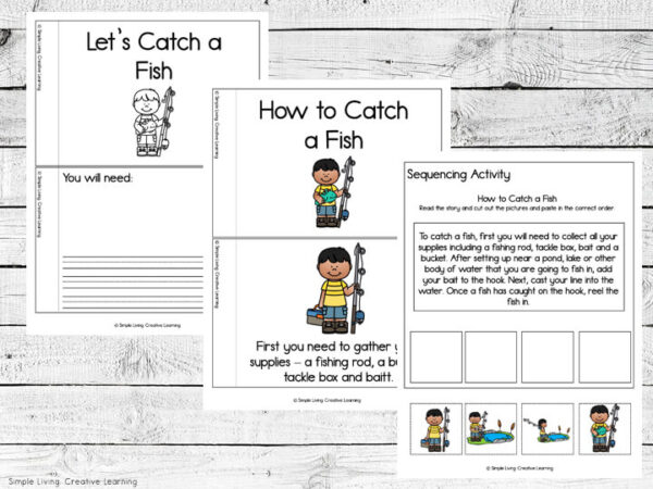 How to Catch a Fish Sequencing - Simple Living. Creative Learning