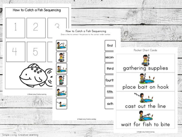 How to Catch a Fish Sequencing - Simple Living. Creative Learning