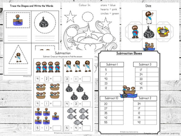 Jesus and the Miraculous Catch of Fish Printables - Simple Living ...