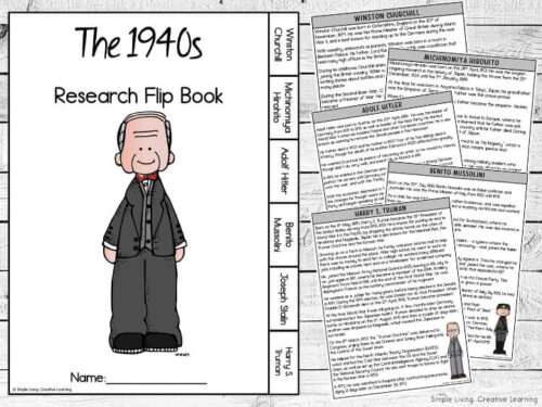 1940s Research Flip Book - Simple Living. Creative Learning