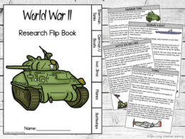 World War 2 Research Flip Book - Simple Living. Creative Learning