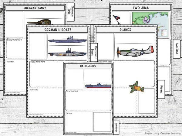 World War 2 Research Flip Book - Simple Living. Creative Learning
