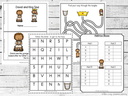 King Saul and David Printables - Simple Living. Creative Learning