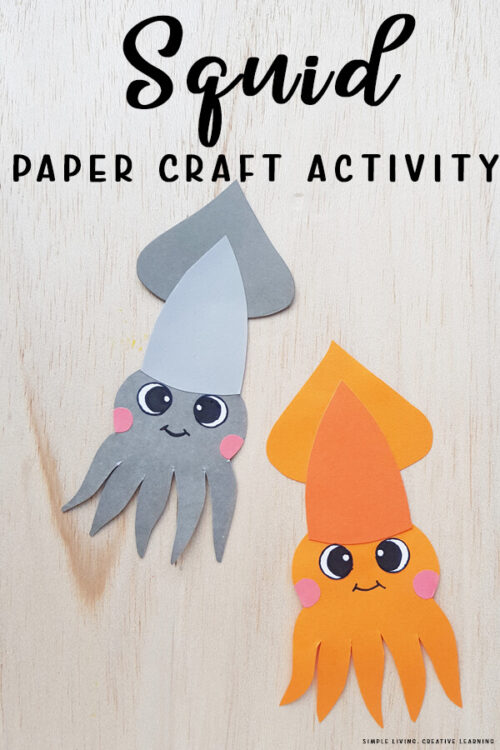 Squid Paper Craft Activity - Simple Living. Creative Learning