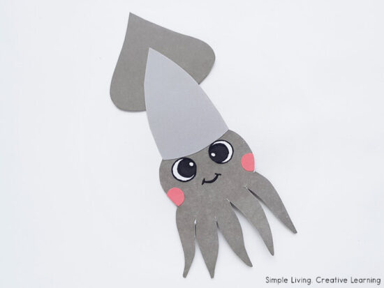 Squid Paper Craft Activity - Simple Living. Creative Learning