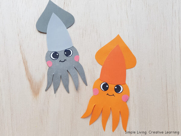 Squid Paper Craft Activity - Simple Living. Creative Learning