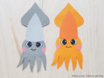 Squid Paper Craft Activity - Simple Living. Creative Learning