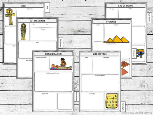 Ancient Egypt Flip Book - Simple Living. Creative Learning
