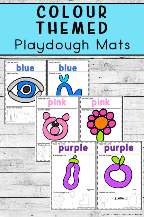 Colour Playdough Mats - Simple Living. Creative Learning