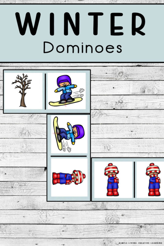 Winter Dominoes - Simple Living. Creative Learning