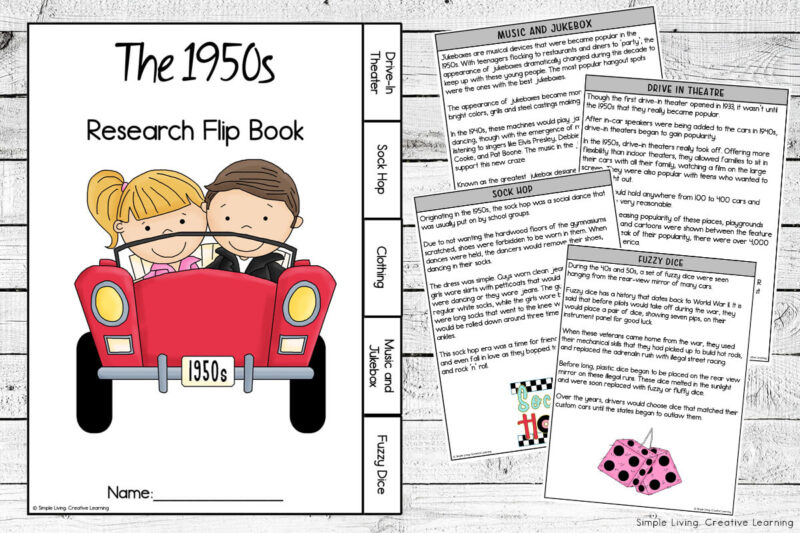 1950 Research Flip Book - Simple Living. Creative Learning