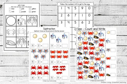 Crab Life Cycle Printables - Simple Living. Creative Learning