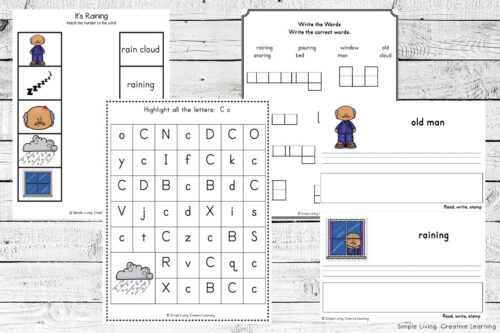It's Raining, It's Pouring Printables - Simple Living. Creative Learning
