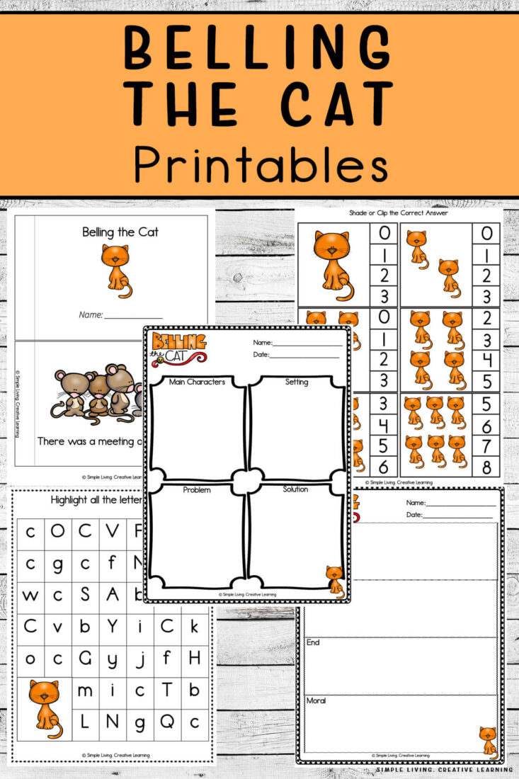 Aesop's Fables Printables: Belling the Cat Printables - Simple Living ...