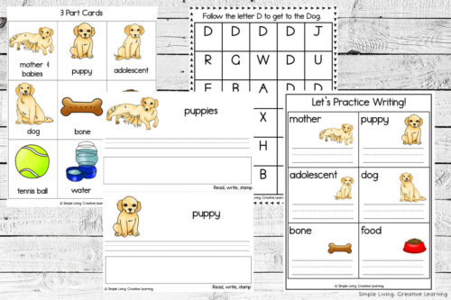 Dog Life Cycle Printables - Simple Living. Creative Learning