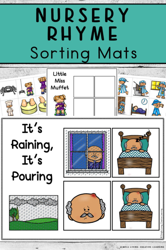 Nursery Rhyme Sorting Mats {3} - Simple Living. Creative Learning