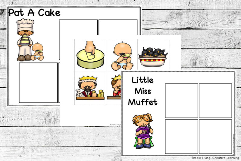 Nursery Rhyme Sorting Mats {3} - Simple Living. Creative Learning
