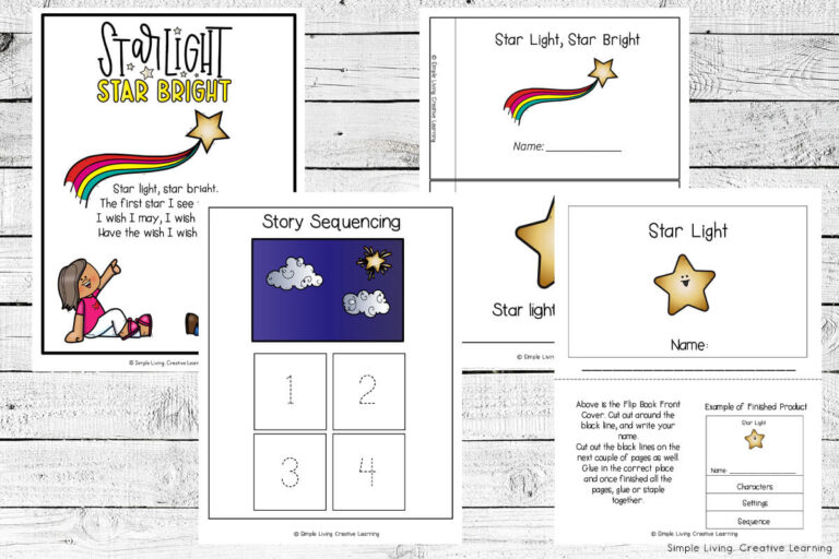 Star Light, Star Bright Printables - Simple Living. Creative Learning