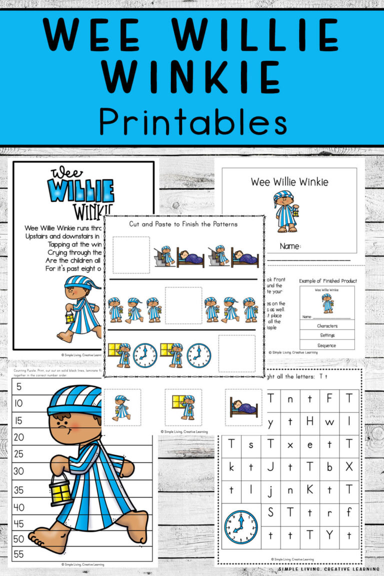 Wee Willie Winkie Printables - Simple Living. Creative Learning