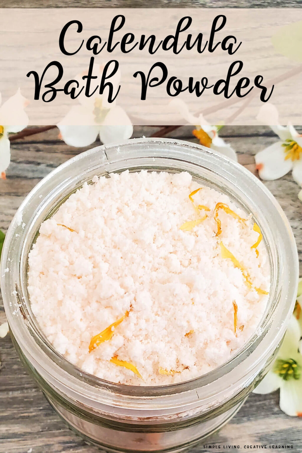 Calendula Fizzing Bath Powder - Simple Living. Creative Learning