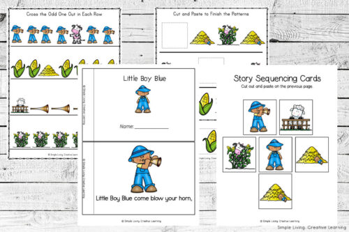 Little Boy Blue Printables - Simple Living. Creative Learning