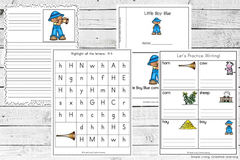 Little Boy Blue Printables - Simple Living. Creative Learning