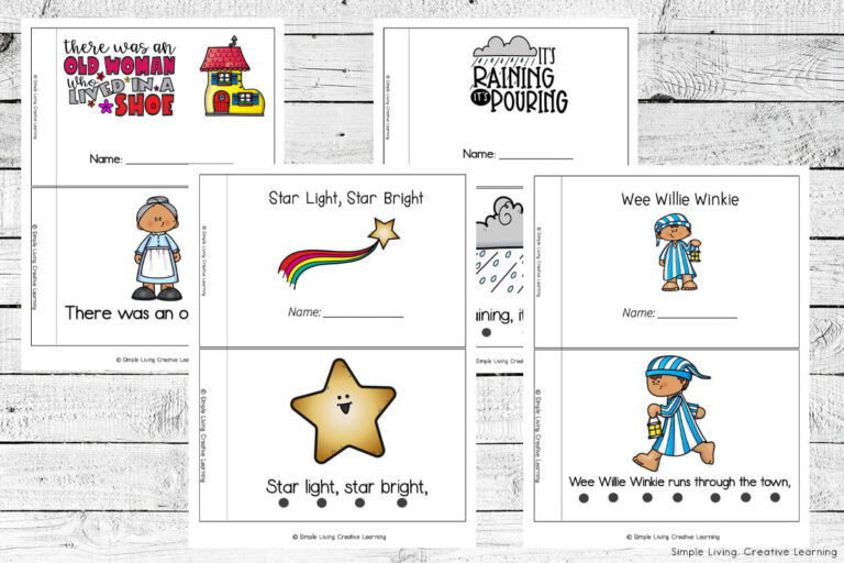 Nursery Rhyme Easy Read Books {3rd} - Simple Living. Creative Learning