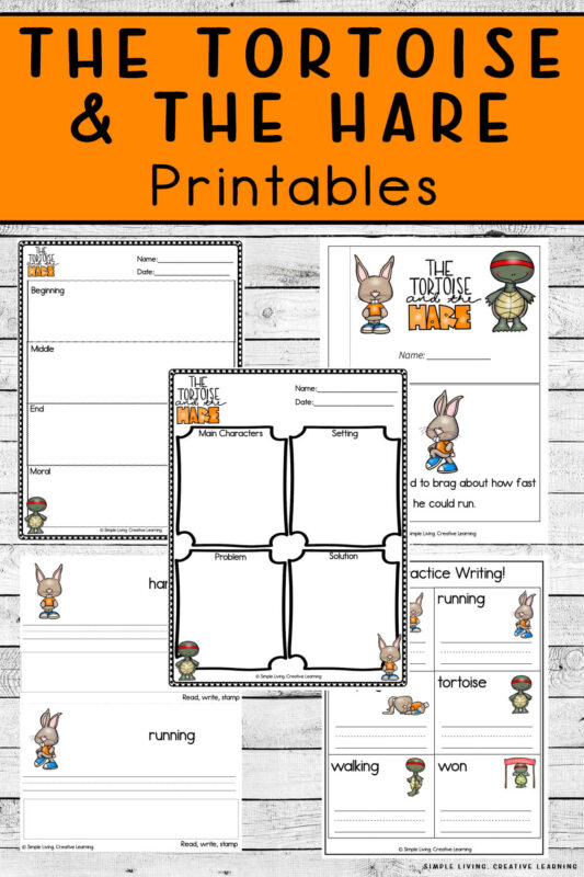 Aesop’s Fables Printables: The Tortoise and the Hare Printables ...