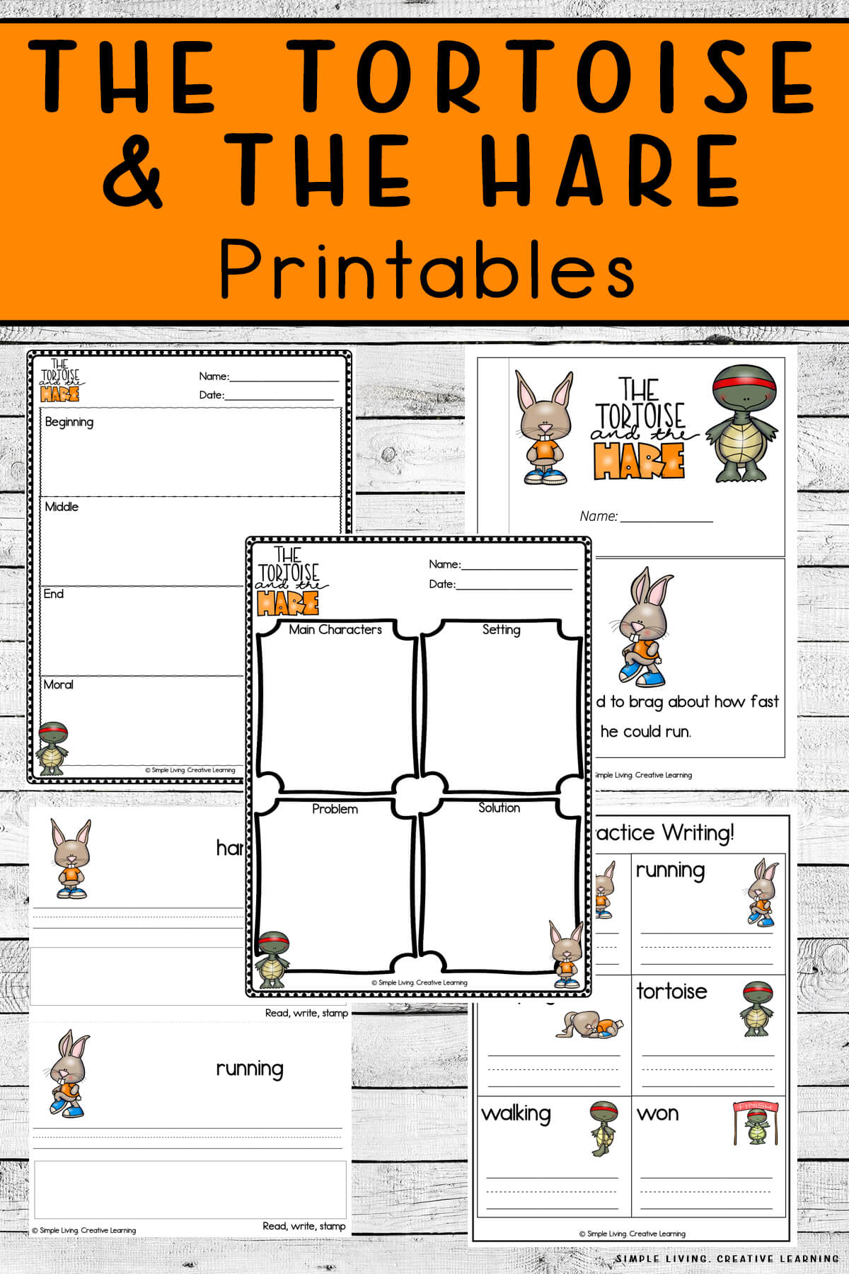Aesop s Fables Printables The Tortoise And The Hare Printables Aesop s Fables Printables The Tortoise And The Hare Printables