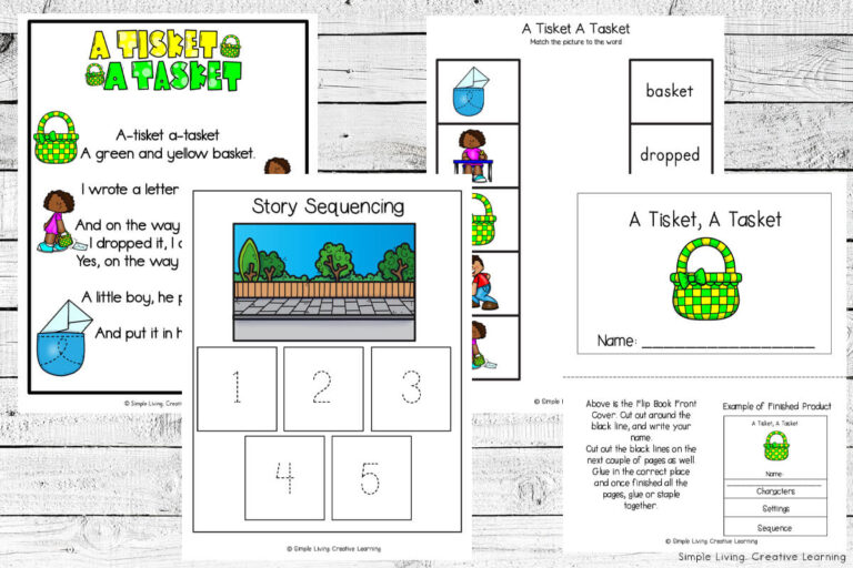 A-Tisket, A-Tasket Printables - Simple Living. Creative Learning