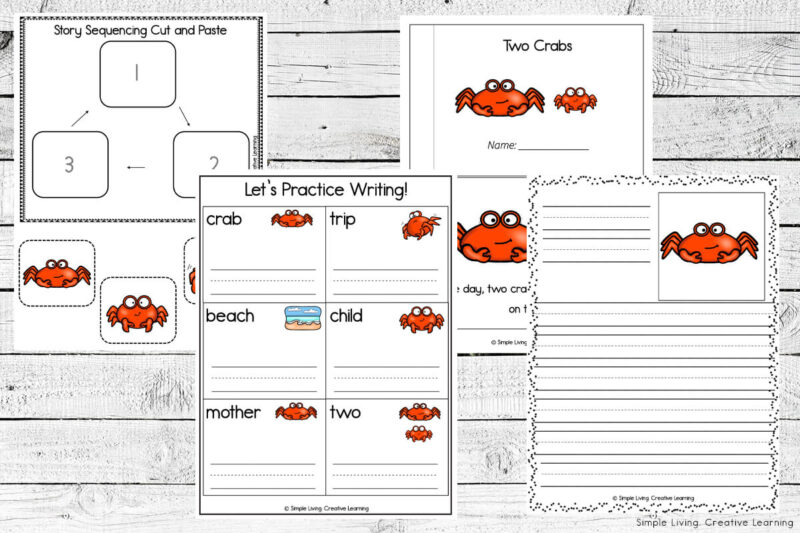 Aesop’s Fables Printables: The Two Crabs Printables - Simple Living ...