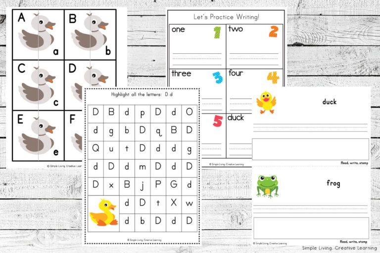 Five Little Ducks Printables - Simple Living. Creative Learning