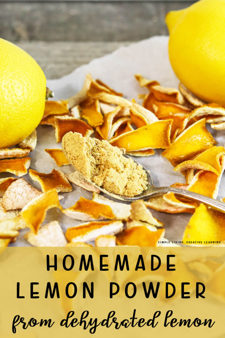 How to Dehydrate Lemon Peels and make Lemon Powder - Simple Living ...