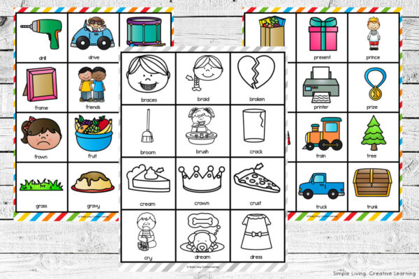 R Blends Bingo - Simple Living. Creative Learning