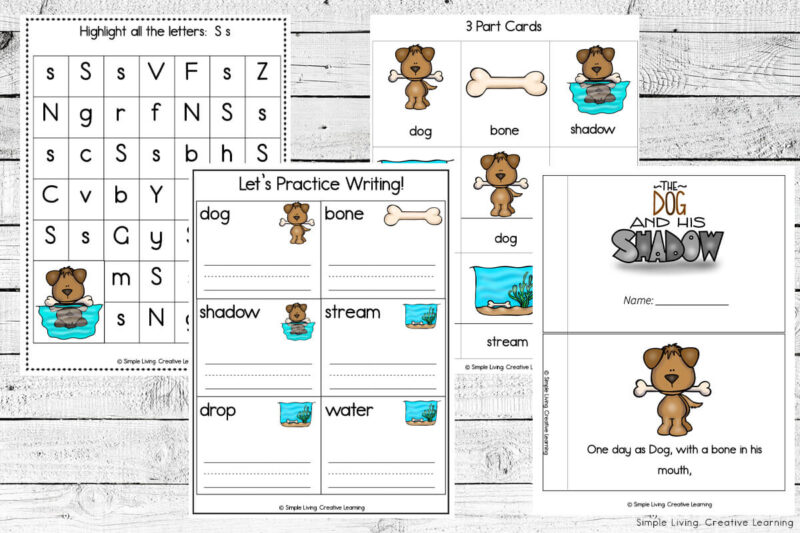 Aesop's Fables Printables: The Dog and His Shadow - Simple Living ...