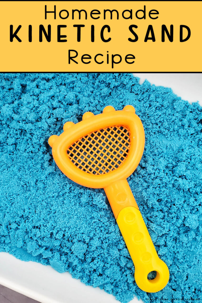 Homemade Kinetic Sand Recipe - Simple Living. Creative Learning