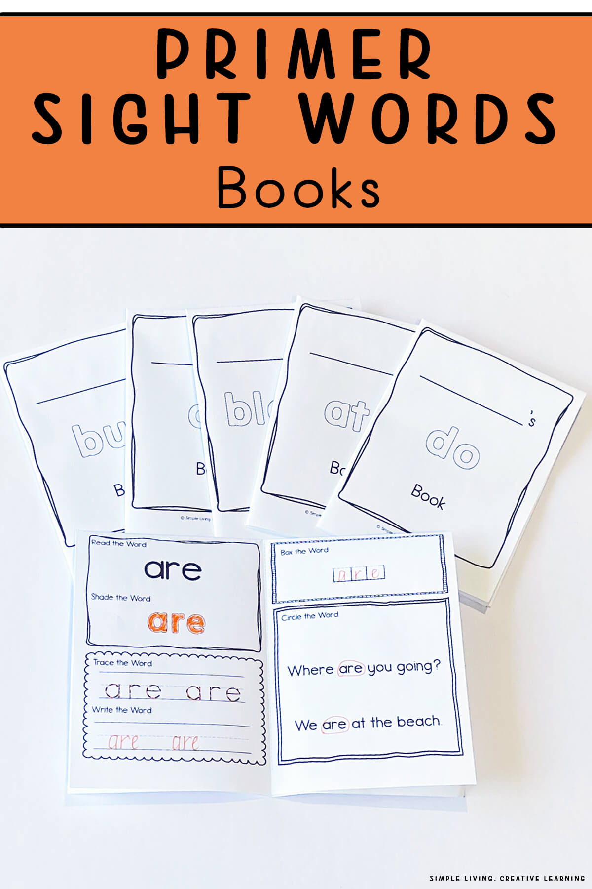 Primer Sight Words Books Simple Living Creative Learning Primer Sight Words Books Simple Living Creative Learning