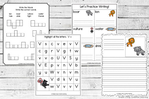 Aesop S Fables The Lion And The Boar Printables Simple Living