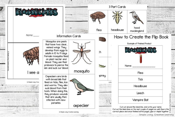 Bloodsuckers Printables - Simple Living. Creative Learning