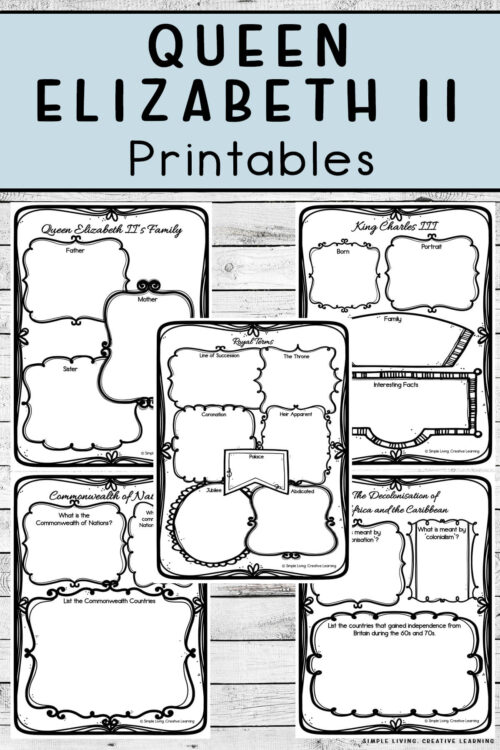 Queen Elizabeth II Printables - Simple Living. Creative Learning