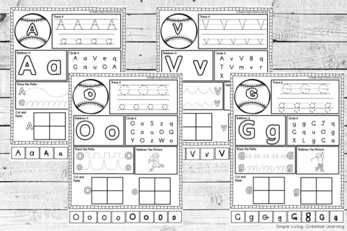 Sports Alphabet Worksheets - Simple Living. Creative Learning