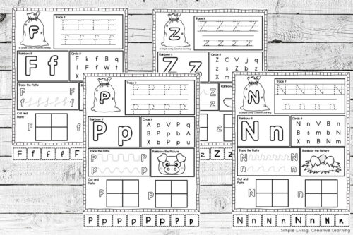 Farm Alphabet Worksheets - Simple Living. Creative Learning