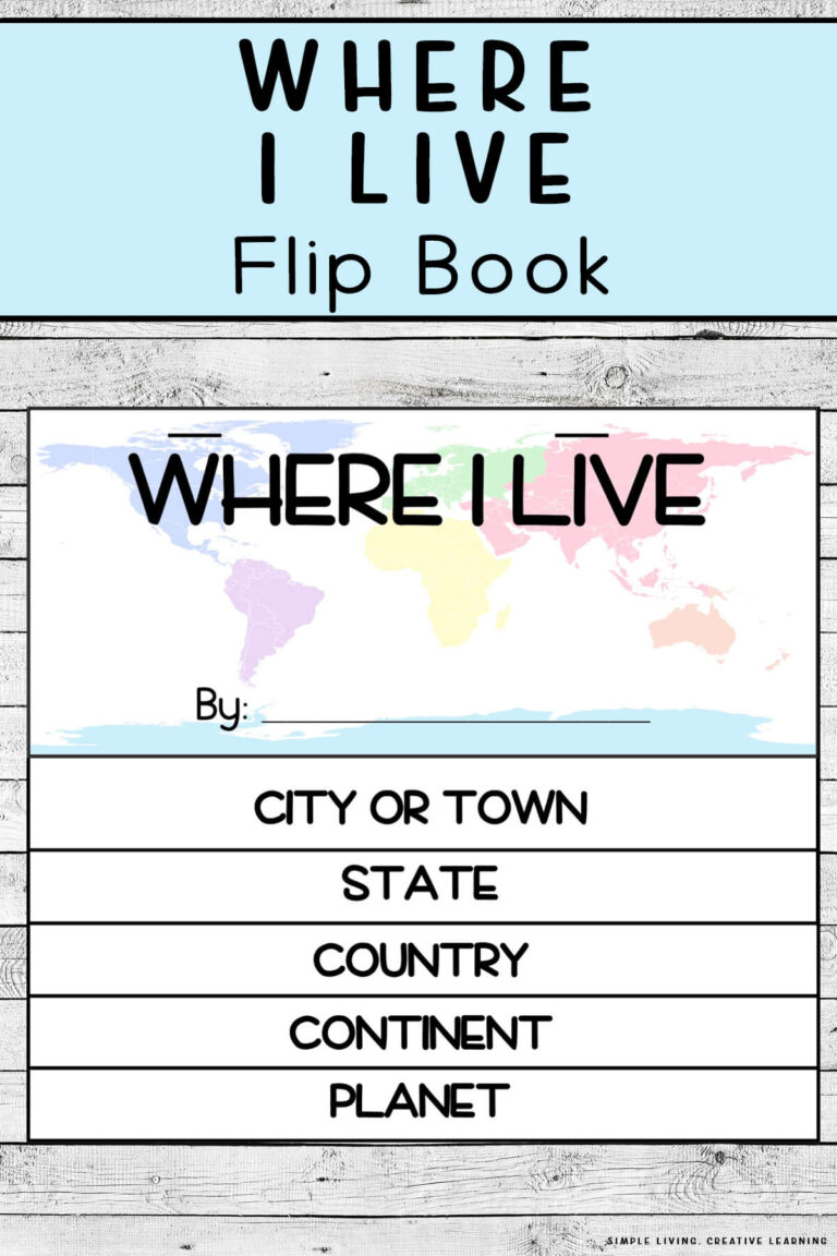 Where I Live Flip Book - Simple Living. Creative Learning