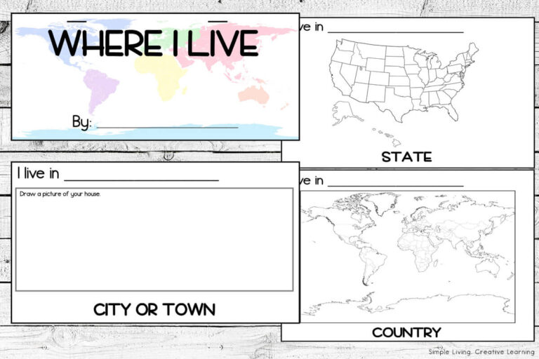 Where I Live Flip Book - Simple Living. Creative Learning